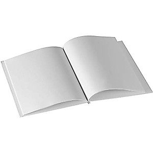 Ashley Productions ASH10700 Hardcover Blank Book, 6" Wide, 8" Length, White