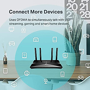 TP-Link Wifi 6 AX1500 Smart WiFi Router (Archer AX10) 802.11ax Router, Dual Band AX Router,Beamforming,OFDMA, MU-MIMO, Parental Controls, Works with Alexa (Renewed)