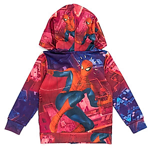 Marvel Spider-Man Little Boys Fleece Zip Up Hoodie Multicolor 7-8
