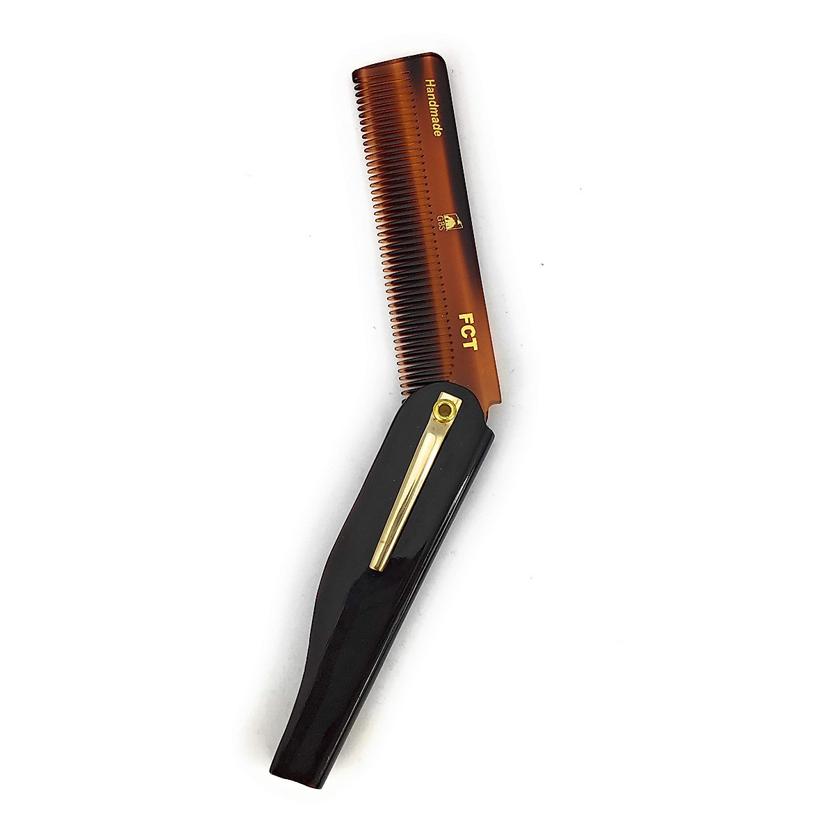 G.B.S Handmade Foldable All Purpose Comb Handle Bar Comb for Mustache Men’s Grooming Comb Made of Fine Tooth for Long lasting Style Beard & Hair Combo 2