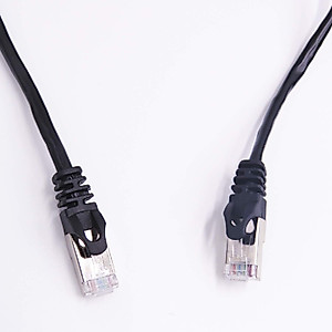 hosecurity Black 60ft Cat5e RJ45 Cat5 Ethernet Network Cable for Routers, Computers,DVR
