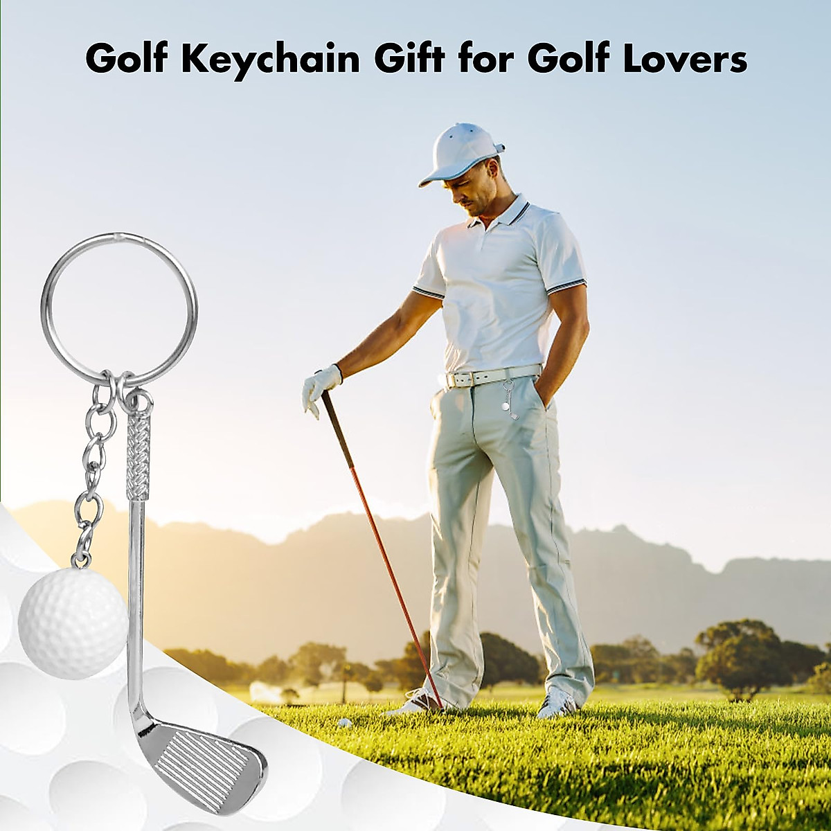 EOEFJW Golf Gifts For Men,Golf Accessories Gifts For Golfer Lovers,Funny Golf Towel for Him,20 OZ Golf Tumbler for Dad,Father,Boyfriend,Brother,Birthday Gifts for Men