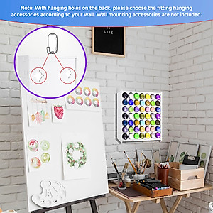 49 Holes Acrylic Paint Storage Organizer for 2 oz Craft Paints, Craft Paint Bottle Storage Rack Stand, Vertical Acrylic Paint Organizer Holder, Crafts Paint Storage Tower for Apple Barrel, Folkart