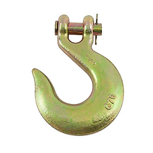 Mytee Products (4 Pack 1/2" Clevis Slip Hook - 11,300 LBS WLL Heavy Duty Grade 70 Tow Chain Hook for Truck Trailer Tie Down