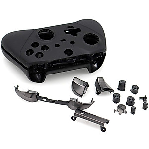Deal4GO Full Shell Housing Case kit with RB LB Trigger Bumper Face Button Set Replacement for Xbox One Elite 2 Controller