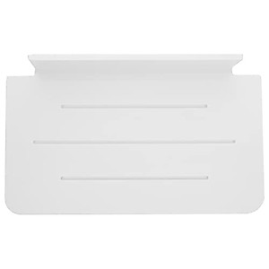 Wall Shelf Bathroom Shelves Self Adhesive Floating Shelves Wall Mounted Shower Caddy Bathroom Racks for Shampoo Toiletries Kitchen White White Shelf