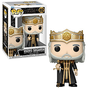 Funko POP! TV: House of The Dragon- Syrax Rhaenyra Targaryen Viserys Targaryen and Otto Hightower