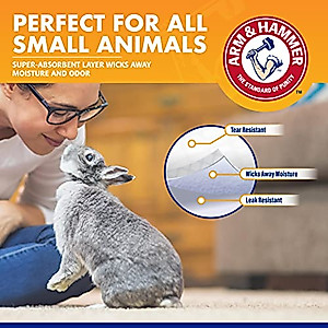 Arm & Hammer for Pets Super Absorbent Cage Liners for Guinea Pigs, Hamsters, Rabbits & All Small Animals | Best Cage Liners for Small Animals, 7 Count Pet Products