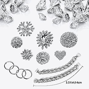 Ogeteye Bling Shoe Charms for Women and Girls,Designer Shoe Charms Gift,Diamond Jewels Luxury Accessories Shoe Decoration