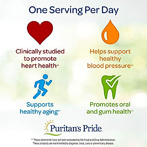 Puritan's Pride QSORB CoQ10 200 mg, Supports Heart Health (2 Pack of 240 softgels) 240 Count(Packaging may vary)