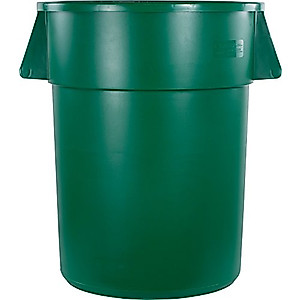 Carlisle FoodService Products 34105509 Bronco Round Waste Container Only, 55 Gallon, Green