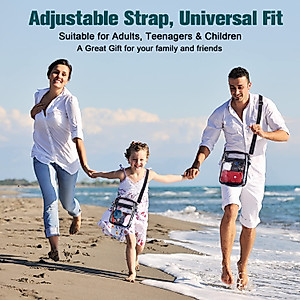 Bitjoy Clear Bag Stadium Approved Purse Transparent Plastic Crossbody Concert Bags for Women Men - See Through PVC Purse for Sports Events Amusement Park