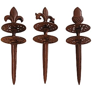 Esschert Design USA TG112S Cast Iron Hose Guides, Set of 3