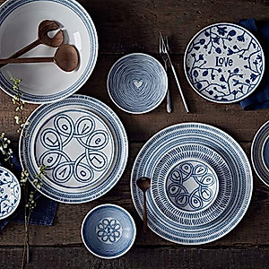 Royal Doulton Dark Blue Ellen Degeneres Platter 32cm Chevron