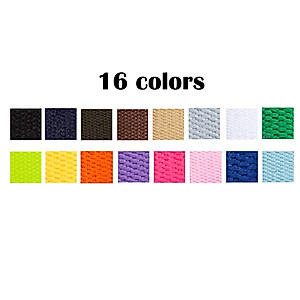 Mile High Life Cut To Fit Canvas Web Belt Size Up to 52" with Flip-Top Solid Black Military Buckle (Yellow)