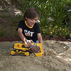 CAT Construction Toys, 11.5" Power Haulers Excavator, Realistic Lights & Sounds, Motion Drive Technology, Working Features, and Interactive Play for Ages 3+