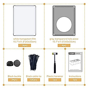 DINMO Rabbit Playpen, Guinea Pig Cages, Hamster Cages, Interesting Game Holes Design for Small Animal, Bunny, Ferret, Hedgehog, DIY, Expanded, Portable, Exercise Fence, 61.4 x 25.4 x 16.4 inches