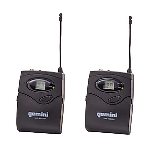 Gemini Sound UHF-6200HL Premium Wireless Lavalier & Headset Mic System - Crystal Clear Audio for Stage Performances and Public Speaking