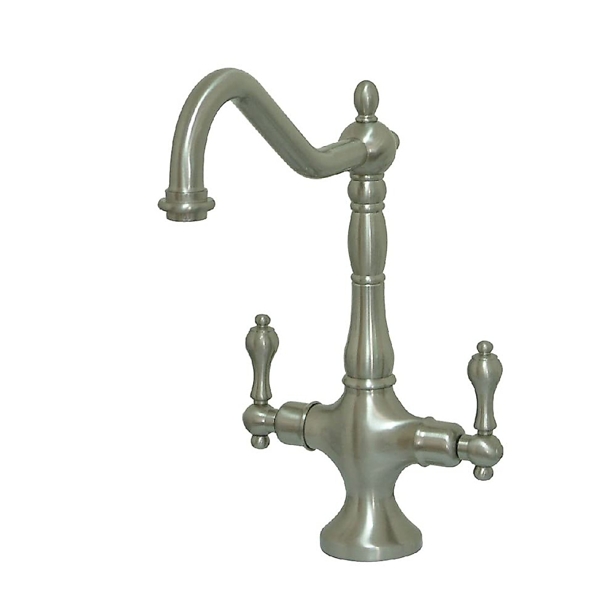 Kingston Brass KS1778ALLS Heritage Kitchen Faucet, 8 1/4", Brushed Nickel