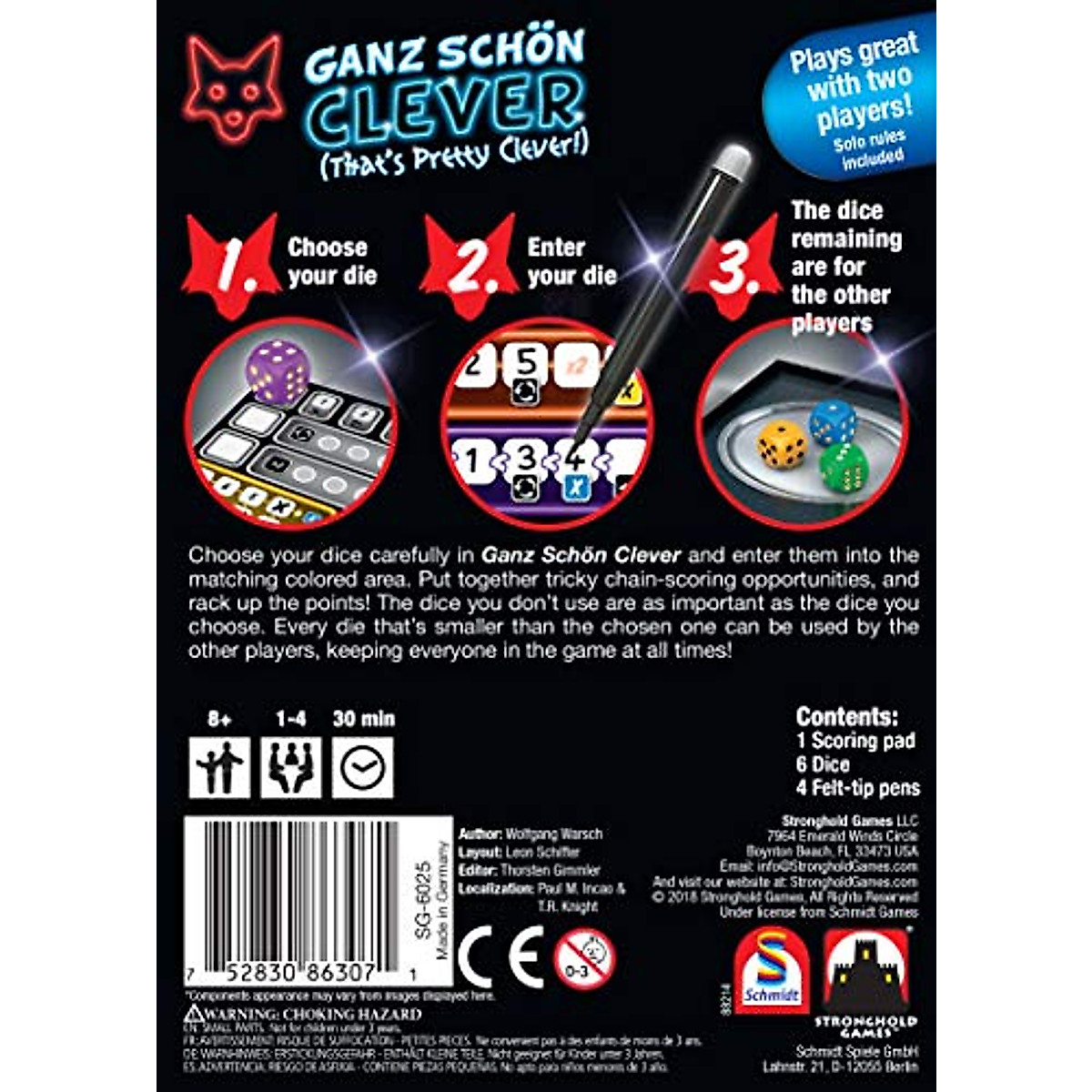 Stronghold Games Ganz Shon Clever (That's Pretty Clever)