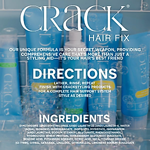 CRACK HAIR FIX - Clean & Soaper Shampoo and In-Treatment Conditioner Set 8.5 oz each