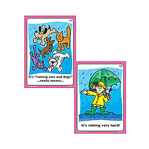 Super Duper Publications | Idioms Fun Deck | Figurative Language Skills Flash Cards | Educational Learning Materials for Children