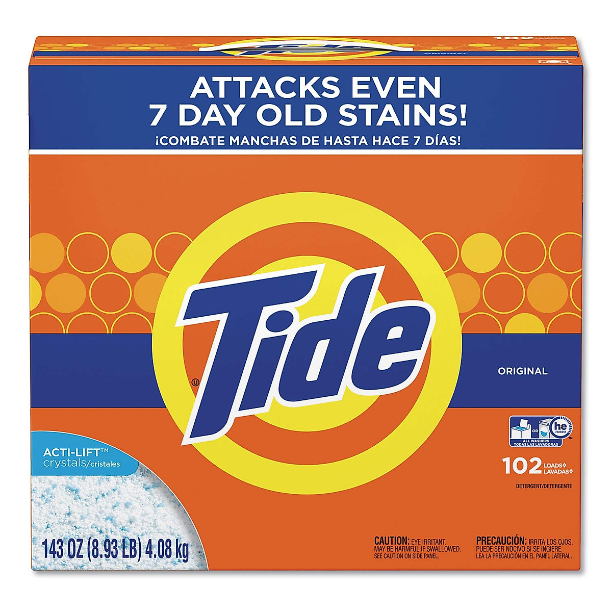 Tide 85006 2-Piece/Carton 143 oz. Box Laundry Detergent Powder - Original Scent