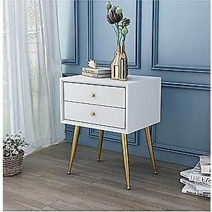 SJYDQ Nordic Bedroom Bedside Table Simple Solid Wood Storage Cabinet Simple Bedside Small Cabinet Side Cabinet (Color : E)