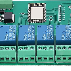 ESP8266 Relay Module, Relay Module 8‑Channel ESP8266 Development Board Development Board with 1 X Relay Module for Smart Home Control
