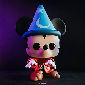 Funko Pop! Disney: Fantasia 80th Anniversary - Sorcerer Mickey Vinyl Figure (Bundled with Compatible Box Protector Case), Multicolor, 3.75 inches