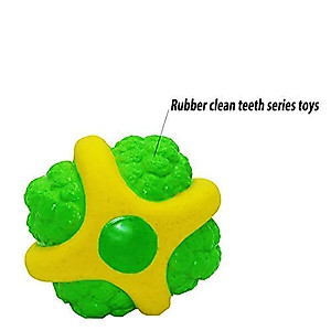 Kiki N Pooch Small Squeaky Rugby Ball Dog Toy Football Puppy Toy for Dogs & Puppies (Combo of 2)