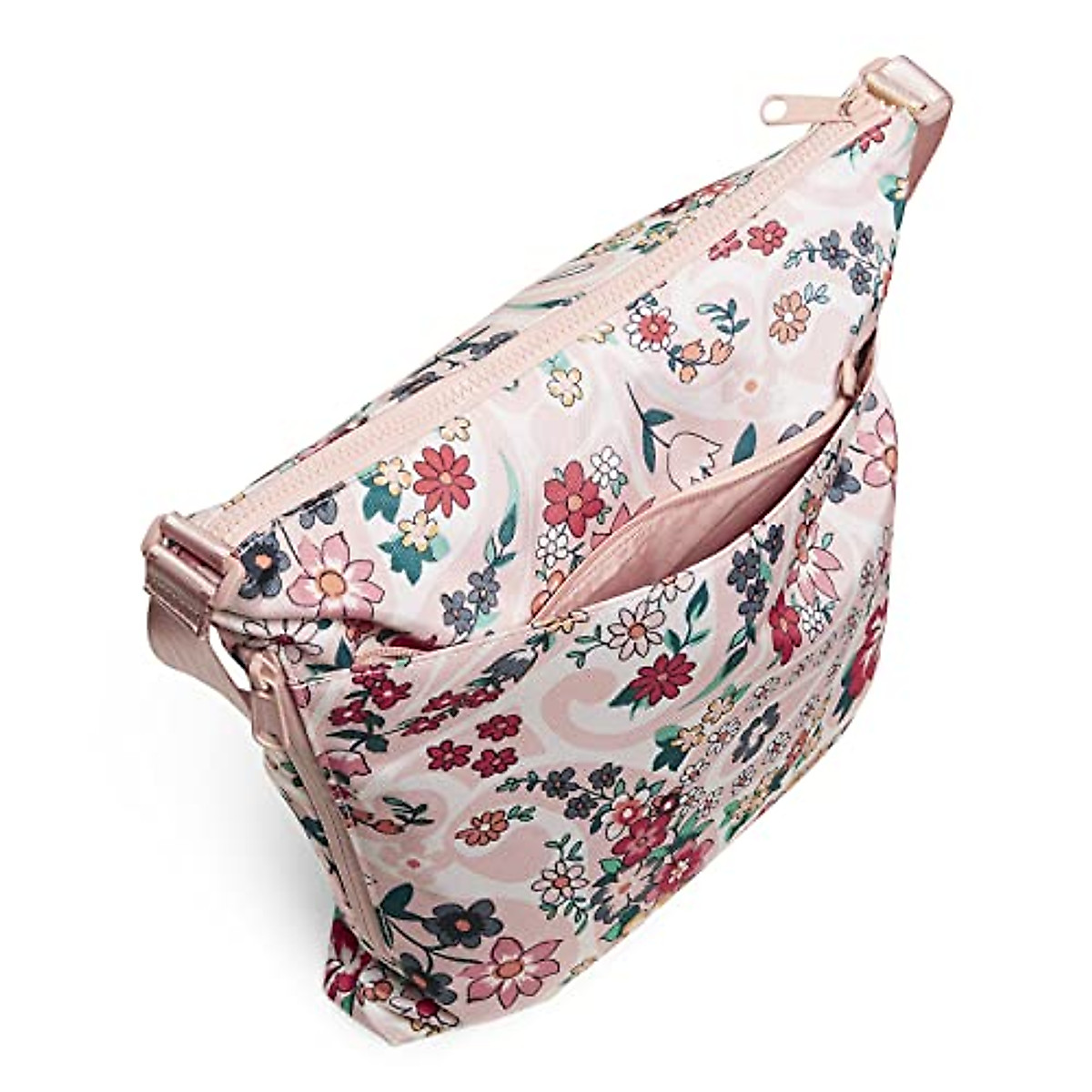 Vera Bradley Women's Recycled Lighten Up Reactive Hipster Crossbody Purse, Prairie Paisley, One Size