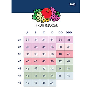 Fruit Of The Loom Womens Built Up Tank Style Sports Bra, Mint Chip/White/Grey Heather, 44 US