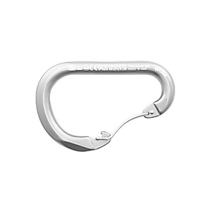 KONG Paddle Wire Bent GATE Aluminum Carabiner, Polished