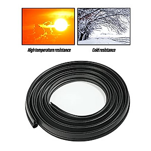 ESEWALAS 10Ft/20Ft Car Door Rubber Seal Strip with Top Bulb,Rubber Weather Seal,Automotive Weather Stripping Soundproofing Edge Guard Trim for Cars, Boats,RVs,Trucks and Home Applications (20 Feet)