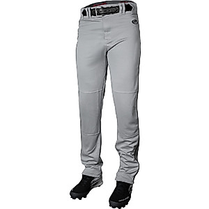 Rawlings | LAUNCH SERIES Full Length Baseball Pants | Adult Medium | Grey/Black