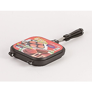 JapanBargain 4742, Japanese Obanyaki Pan Stuffed Pancake Toaster Large 3 inch Pancake Maker Nonstick Aluminum Pan, Four Molds