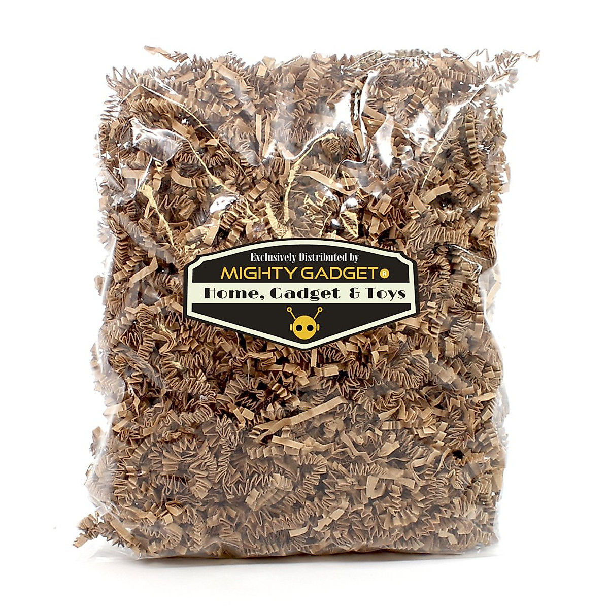 Mighty Gadget 1/2 LB Kraft Crinkle Cut Paper Shred Filler for Gift Wrapping & Basket Filling