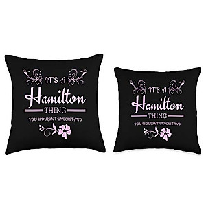 Hamilton Merchandise and Gifts for Fans Its a Hamilton Thing Gift for Teenage Girl Women Throw Pillow, 16x16, Multicolor