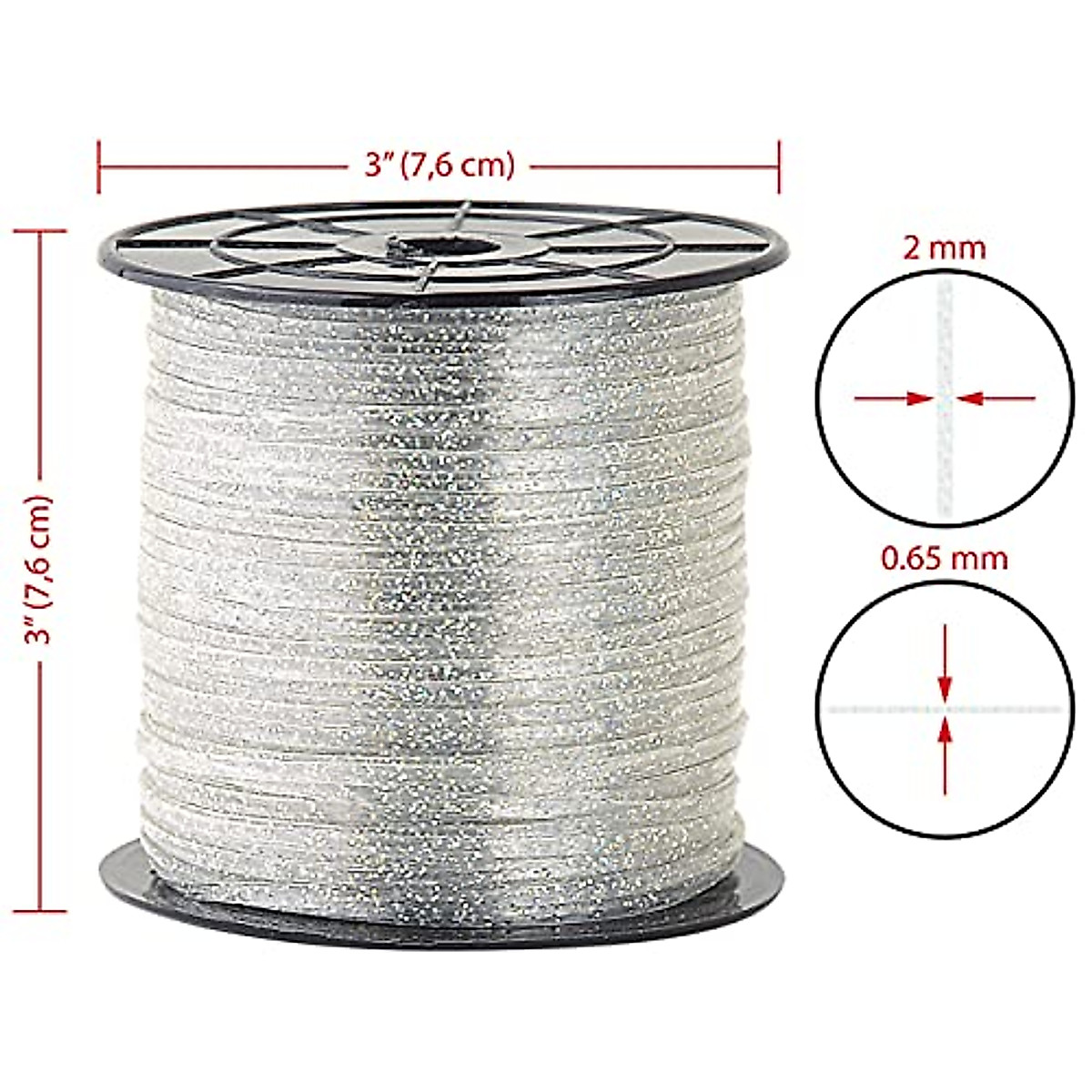 Toner Crafts SP58 Sparkle Holographic Spool 100YD, 100 yd,Multi-colored,Holographic