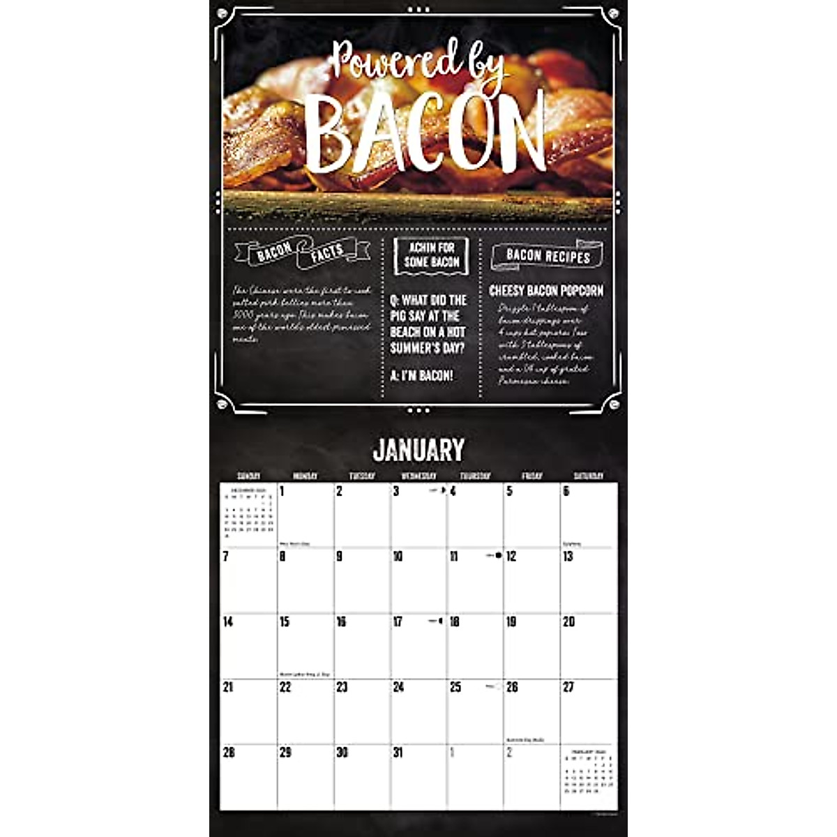 Willow Creek Press MMMMMMMM… Bacon Monthly 2024 Wall Calendar (12" x 12")