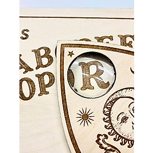 Planchette Only - Wooden Spirit Board - Spirit Board - Handmade Talking Spirit Board with Wooden Planchette - Handmade Wooden Premium Quality Talking Board (All Seeing Eye Planchette)