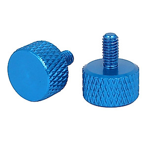 uxcell Computer PC Graphics Card M3x6mm Knurled Thumb Screws Sky Blue 10pcs