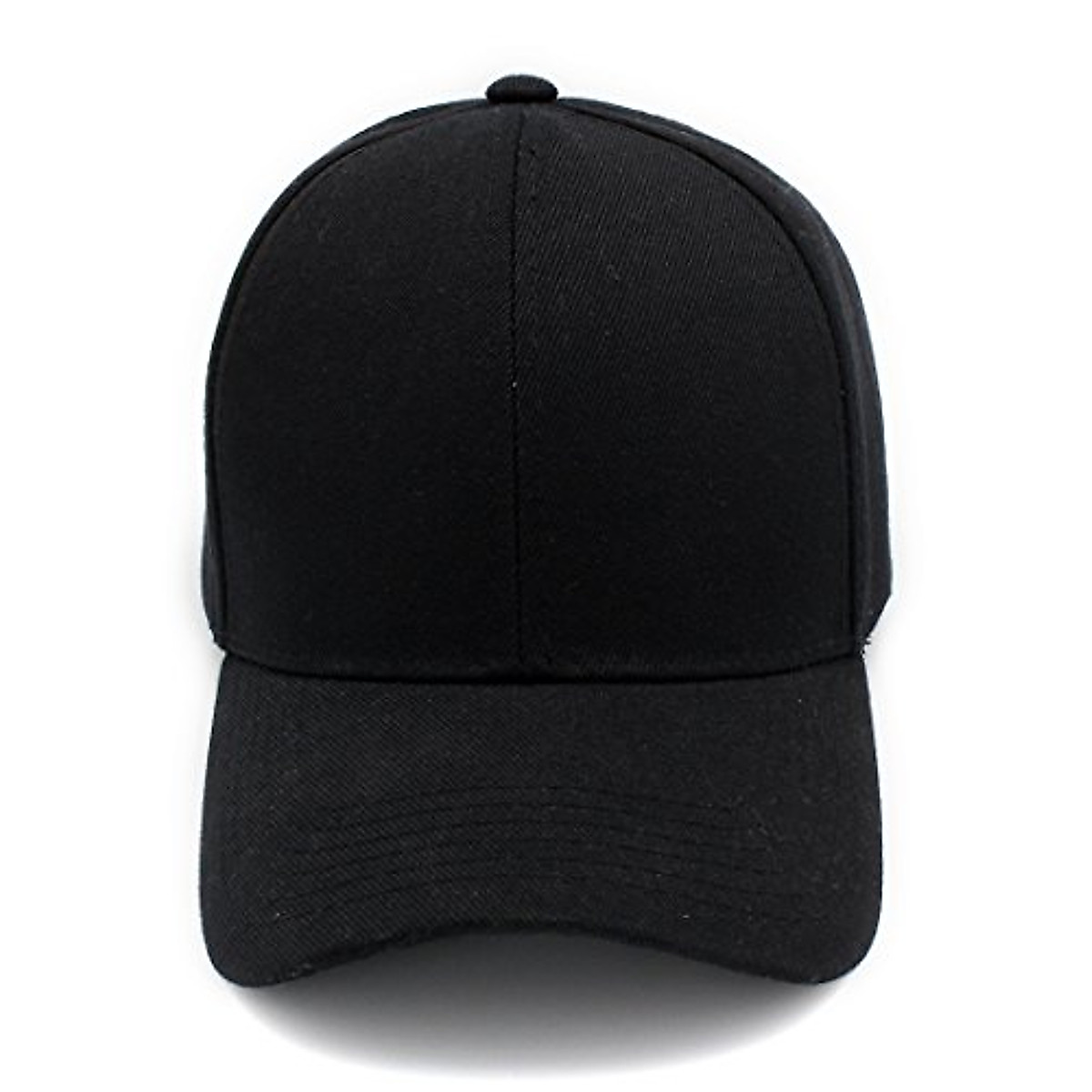 Baseball Cap Hat Men Women - classic adjustable plain blank, BLK