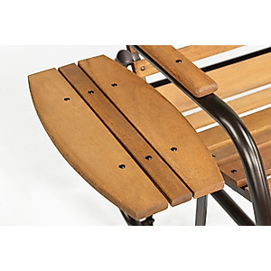 Woodlawn&Home Hardwood Glider with Trays, 300020