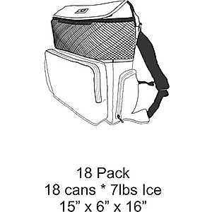AO Coolers Backpack Soft Cooler High-Density Insulation