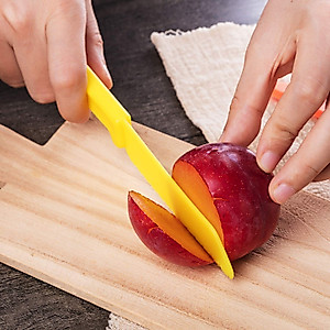 Jovitec 10 Pieces Kid Plastic Nylon Cooking Knife Set, Children Toddler Kitchen Knives, Safe Knives for Bread without BPA, Lettuce Knife and Salad Knife