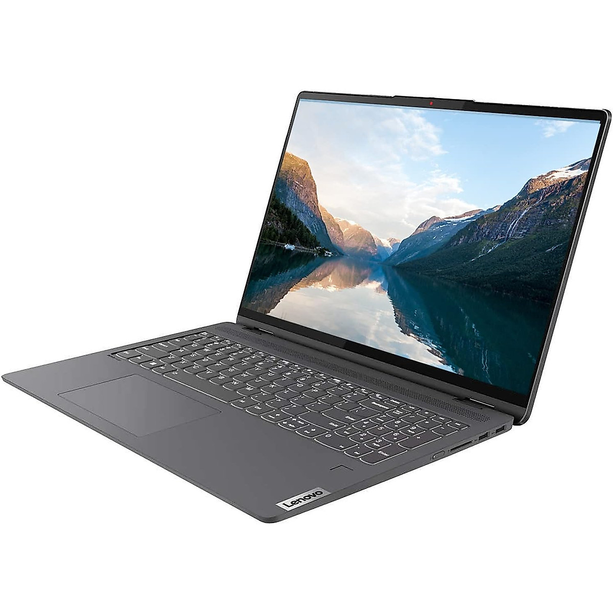 Lenovo 2023 Flex 5 16" 2.5K WQXGA (2560 x 1600) 2-in-1 Touchscreen Laptop, 12th Gen Intel 10-Core i7-1255U, 16GB RAM, 2TB PCIe SSD, Backlit KB, Fingerprint, WiFi 6, BT 5.0, Windows 11, w/Battery