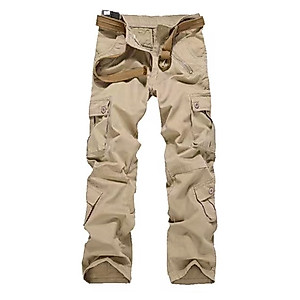 SEAFORM Womens Cotton Cargo Pants Military Combat Hiking Cargo Pants Outdoor Sports Camping Workwear Pants with Multi-Pockets