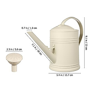 Happyyami 2pcs Waterer Spout Home Pitcher Can Ml High Decorative L Plastic Plants Multi-Purpose Detachable Water White Cans with Large Play Modern Garden and Watering House Sprayer